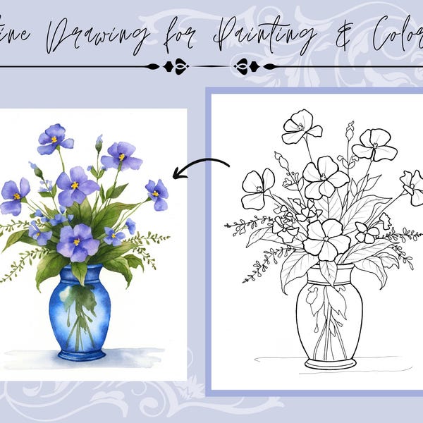 Printable Vase Templates - Etsy