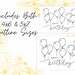 DIY Birthday Balloon Card 4x6 and 5x7 Traceable Outlines for Coloring ...