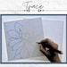 Magnolia Drawing Printable Traceable Template Outline Page for Coloring ...
