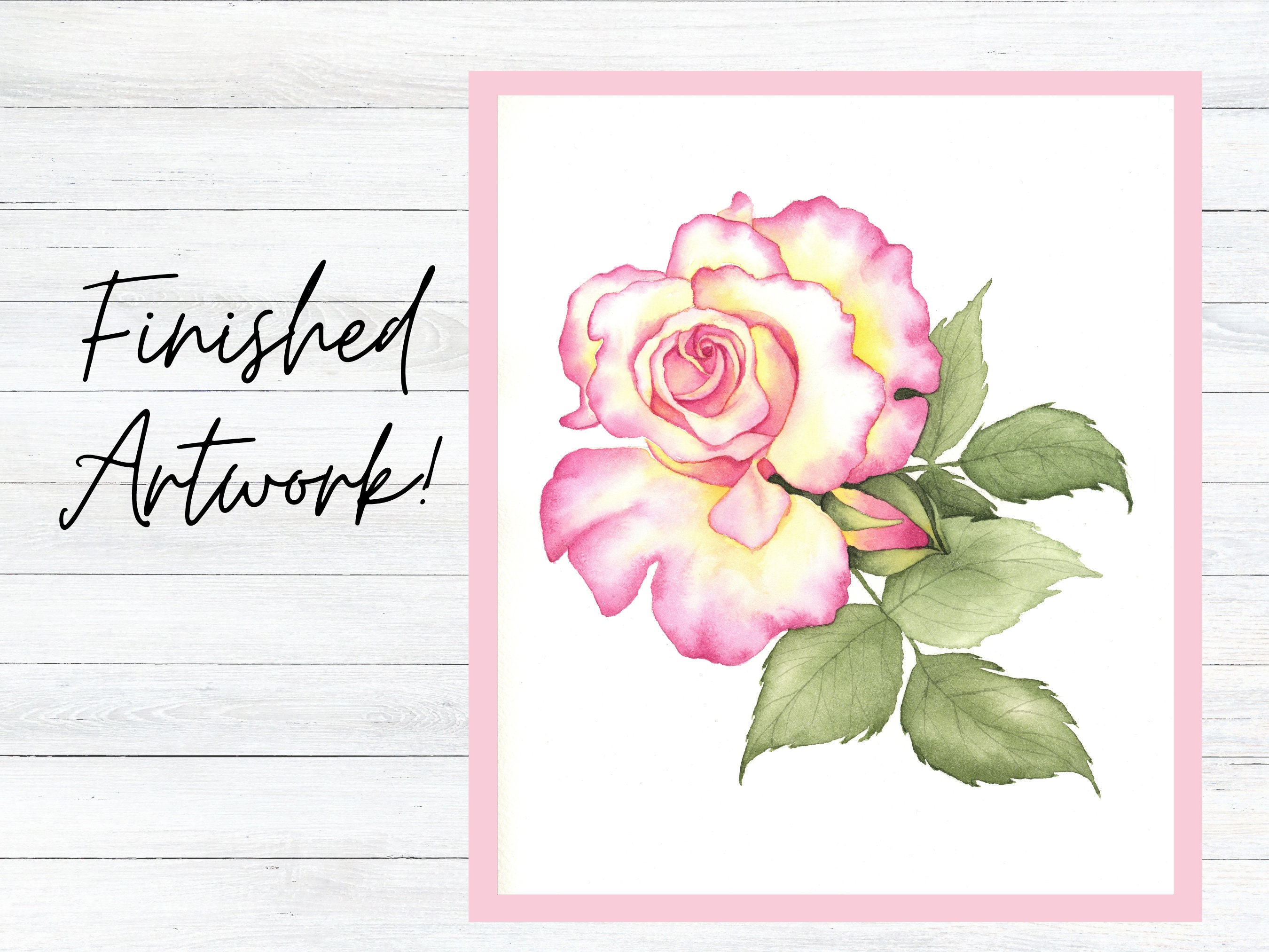 Rose Flower Drawing Outline/template Printable Traceable PDF - Etsy