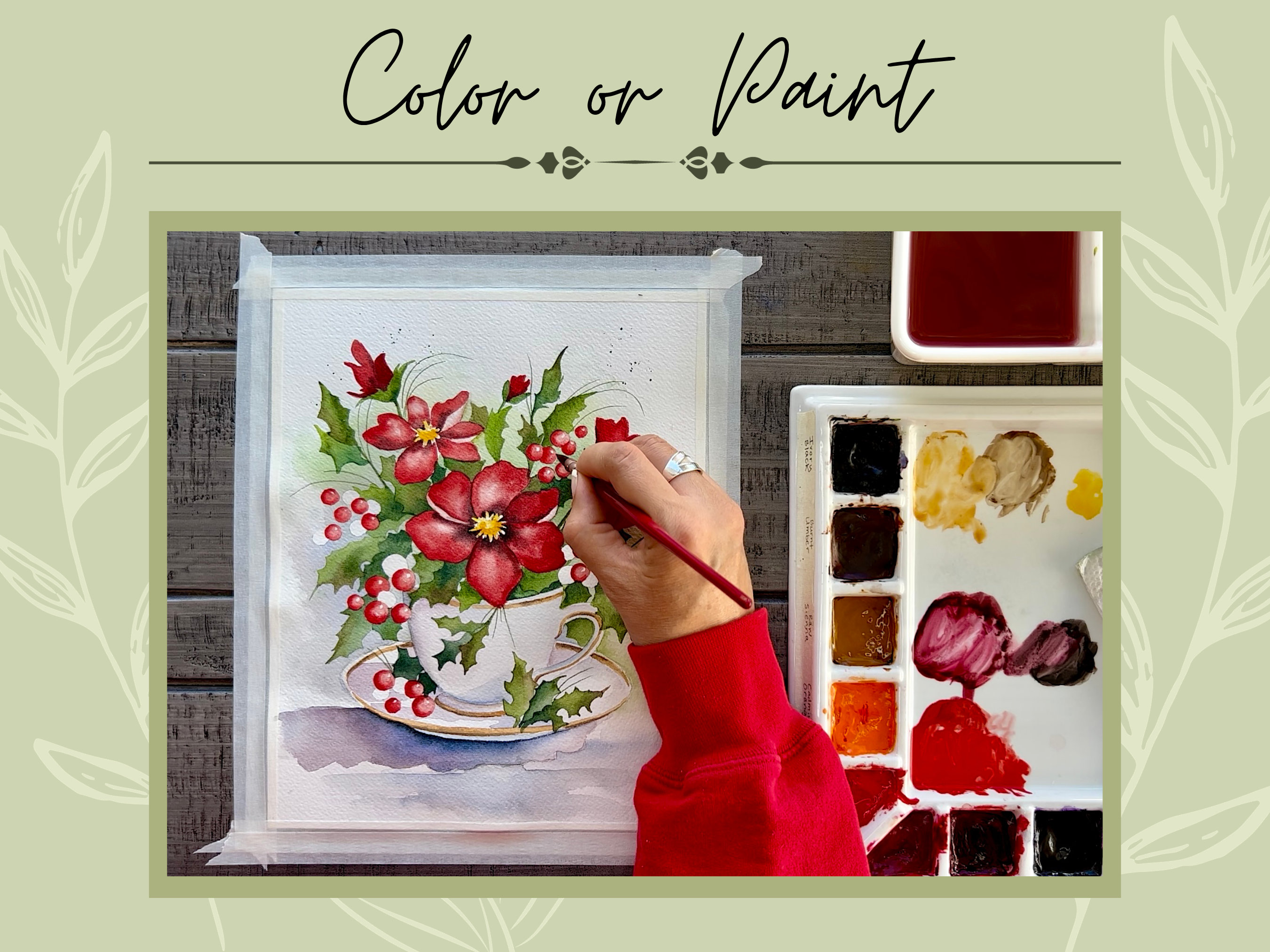 8x10 Christmas Coloring Page Outline Template, Download, Trace, Color ...