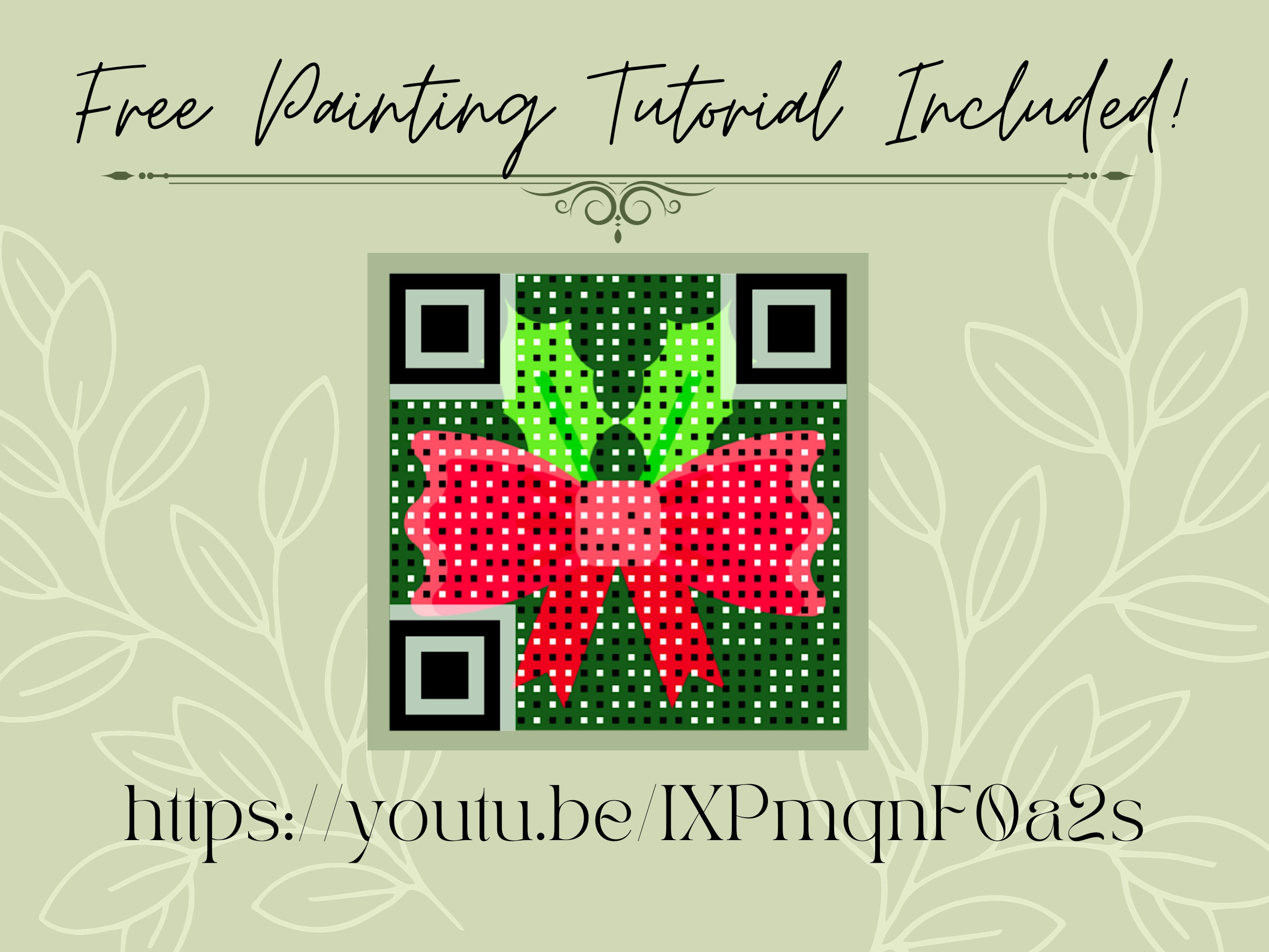 Christmas Flower Wreath Digital Downloadable Printable Traceable ...