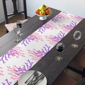 Beach Table Runner Coral Reef Coastal Table Runner Ocean Runner Beach ...