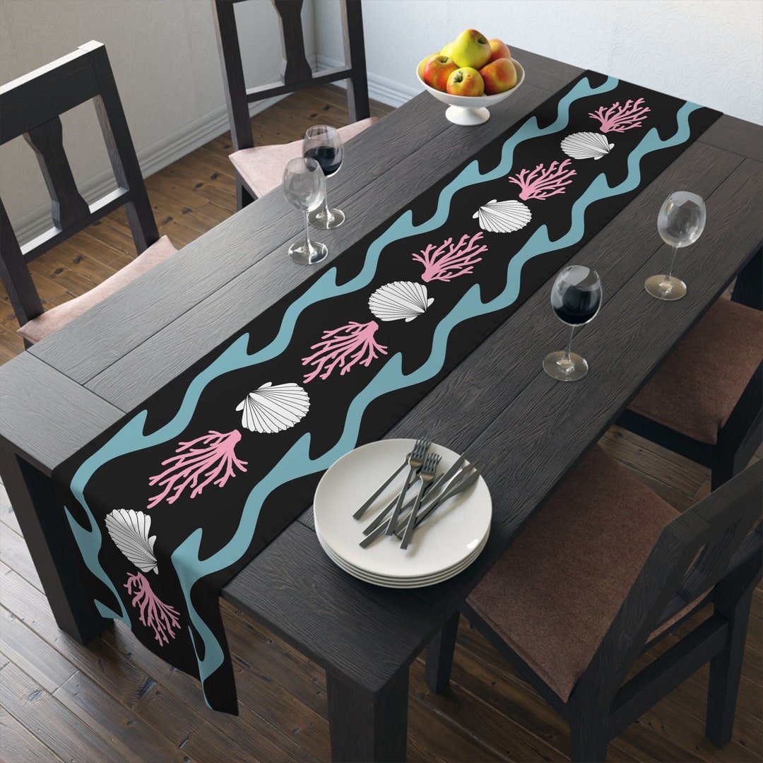 Beach Table Runner Coastal Runner Coastal Table Runner Beach Inspired ...