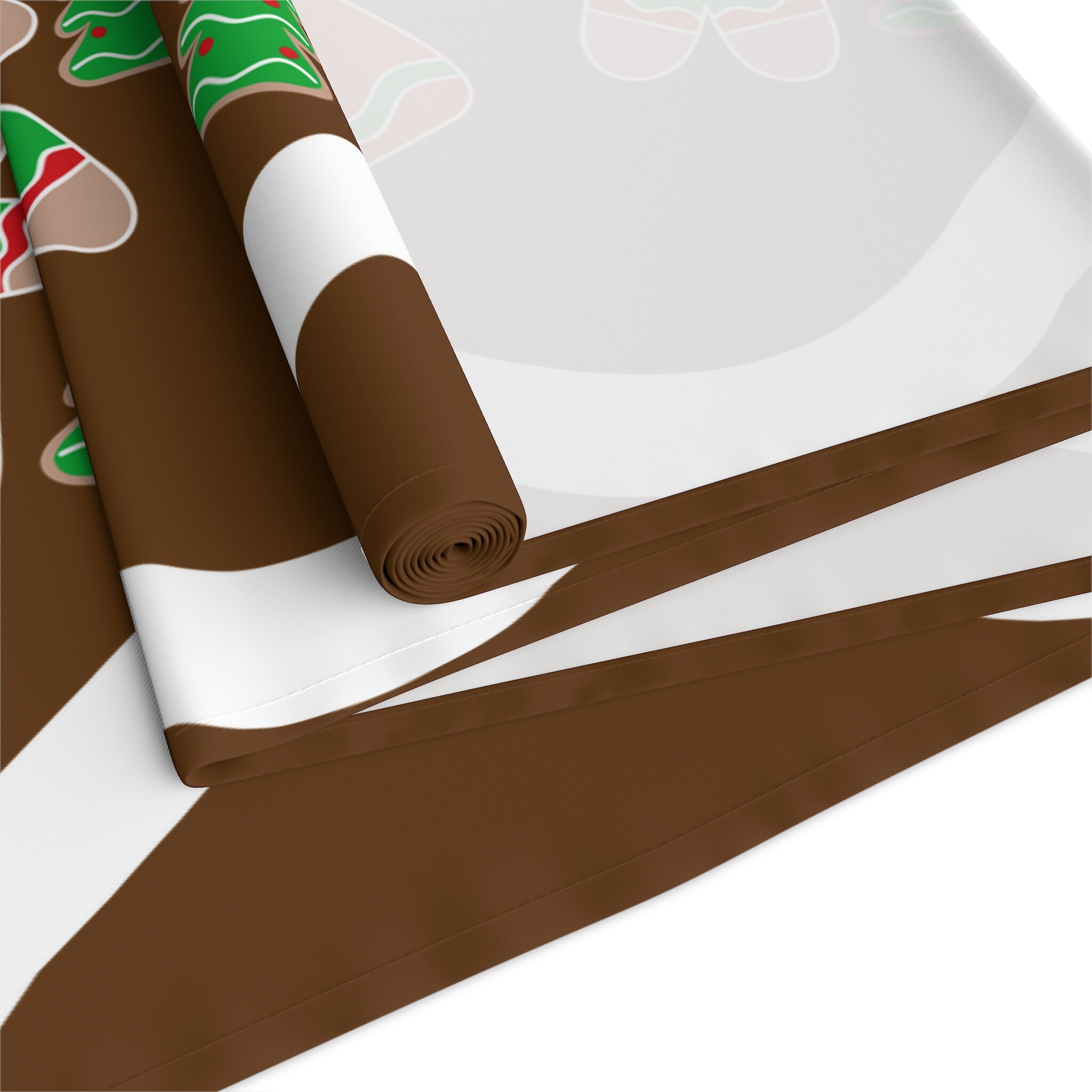 Gingerbread Table Runner Christmas Gingerbread Table Decor Christmas ...