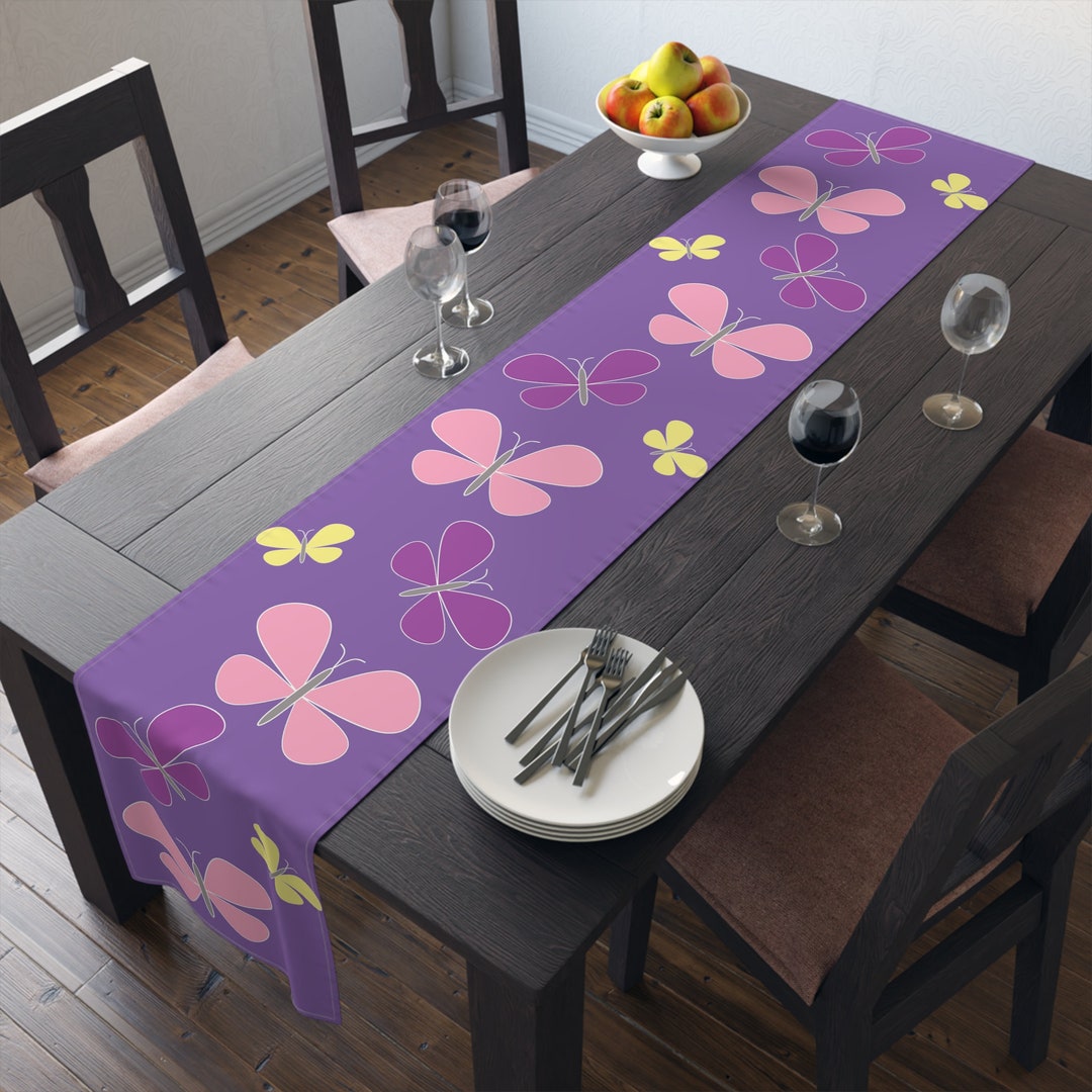 Butterfly Runner Butterfly Table Runner Spring Runner Butterfly ...