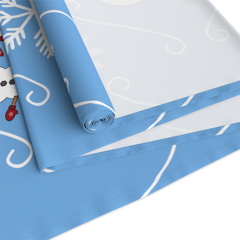 Cool Snowman Table Runner Winter Holiday Christmas Table Accessory ...