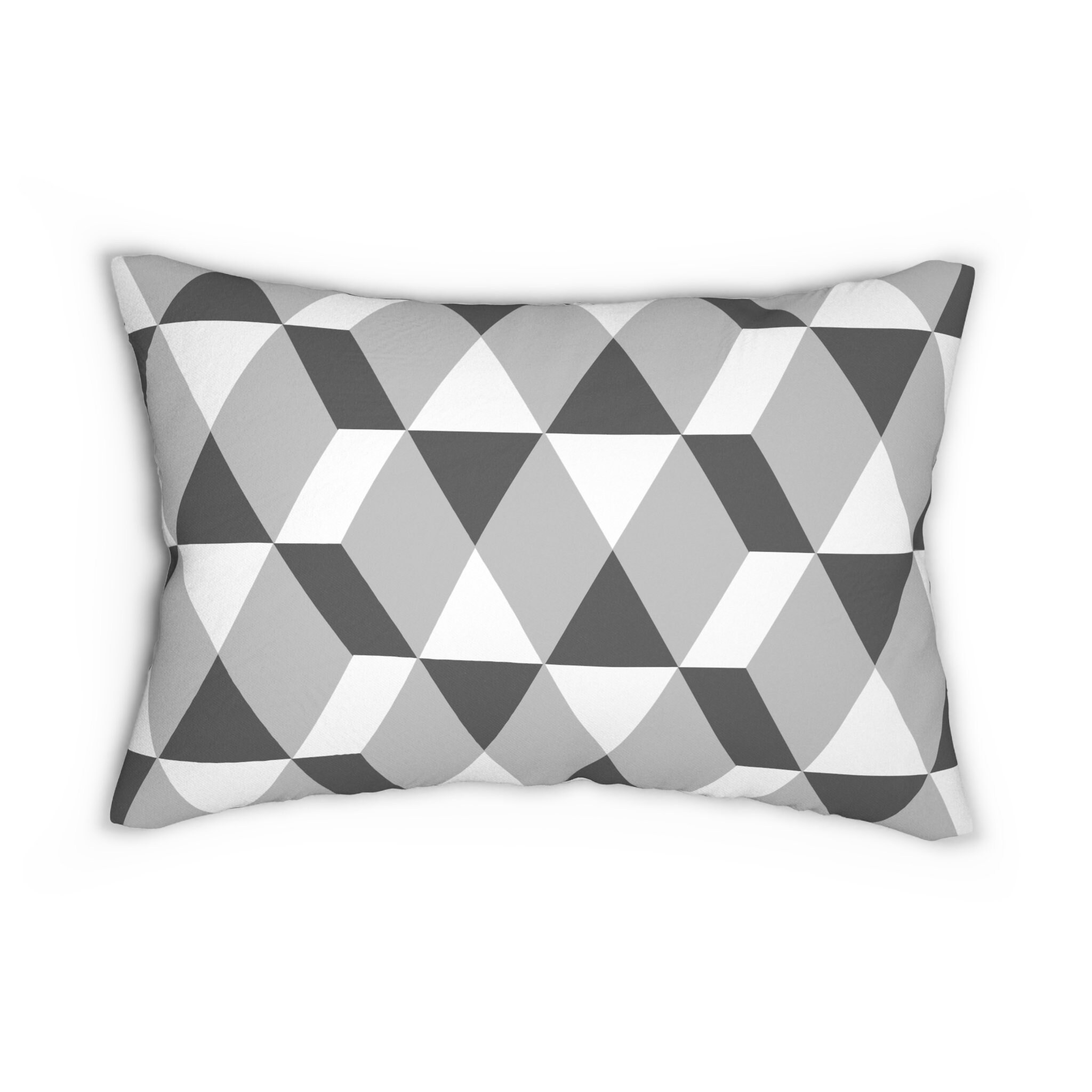 Modern Throw Pillow Geometric Pillow Modern Pillow Contemporary Spun ...