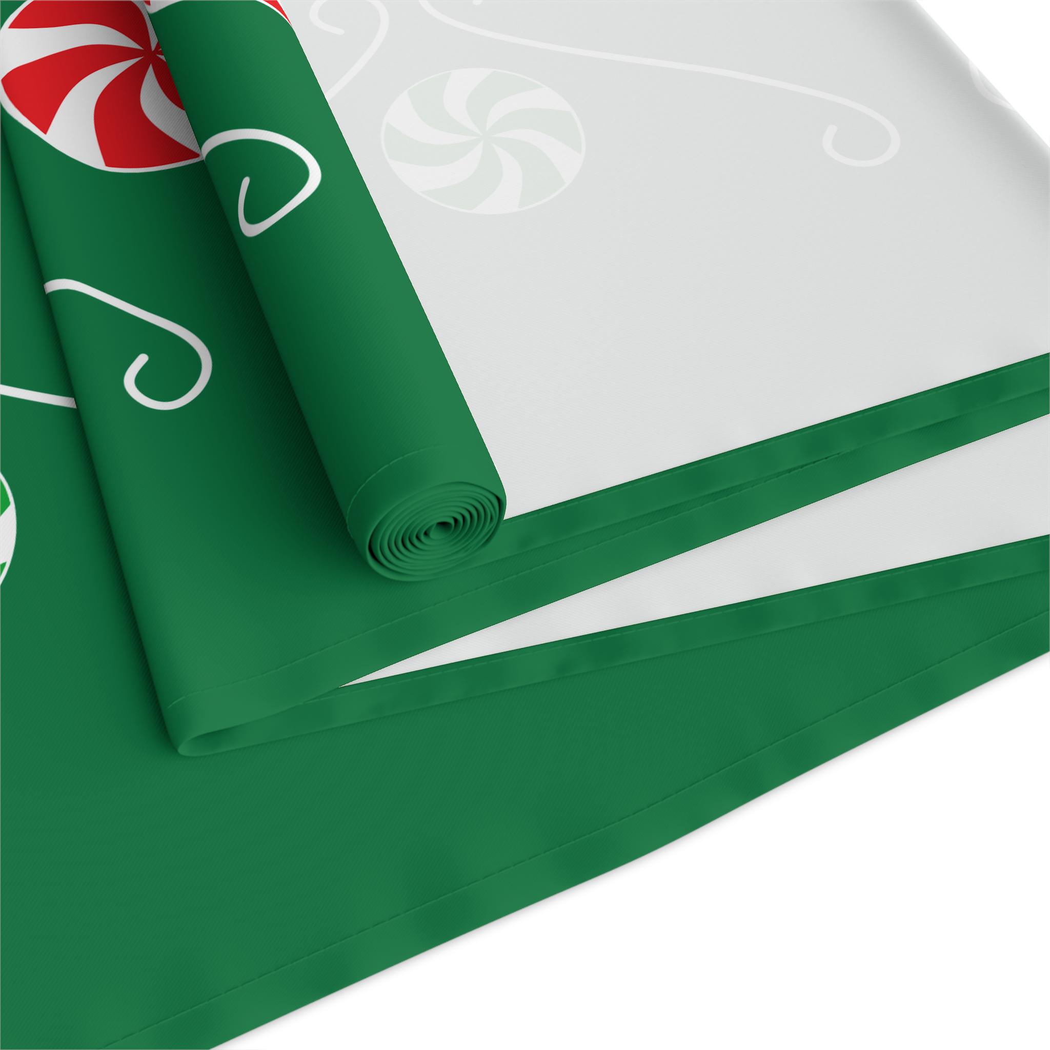 Peppermint Christmas Table Runner - Holiday Kitchen Dining Home Decor ...