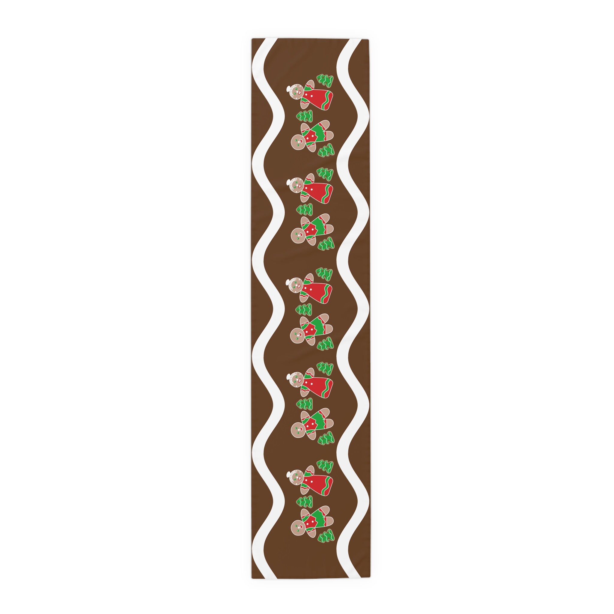 Gingerbread Table Runner Christmas - Gingerbread Table Decor ...