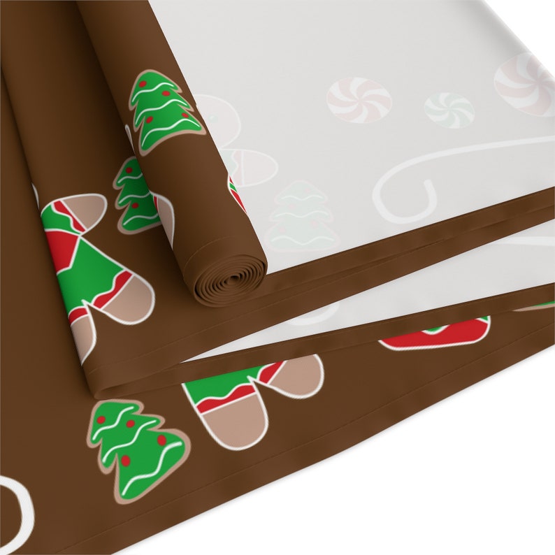 Gingerbread Table Runner Christmas - Gingerbread Christmas Table Decor ...