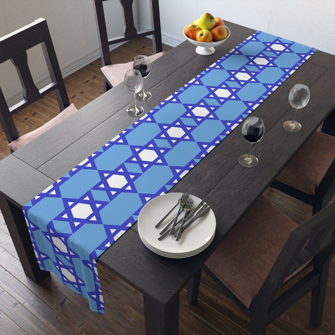 Star of David Table Runner, Hanukkah Home Decor - Etsy