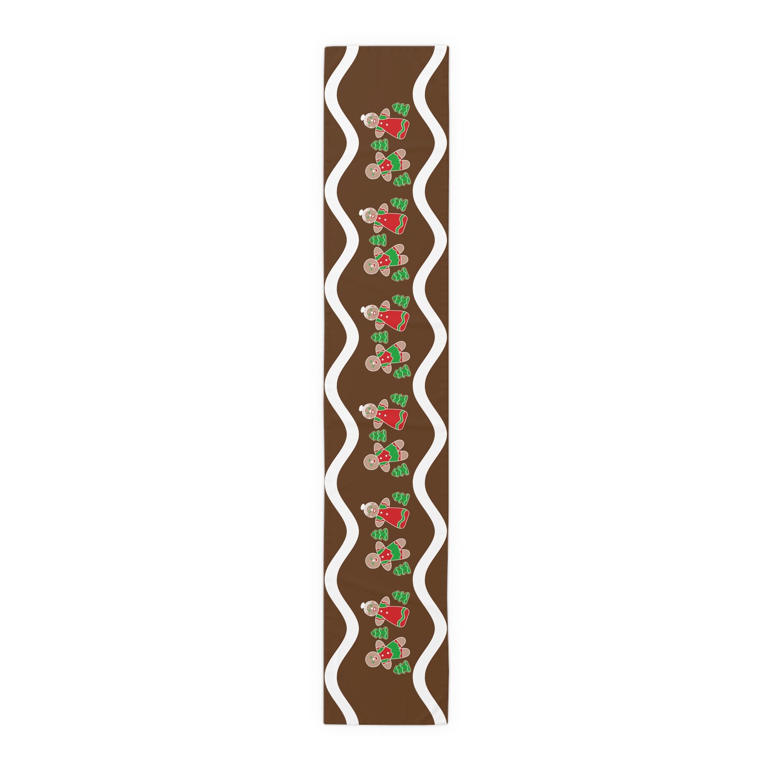 Gingerbread Table Runner Christmas - Gingerbread Table Decor ...