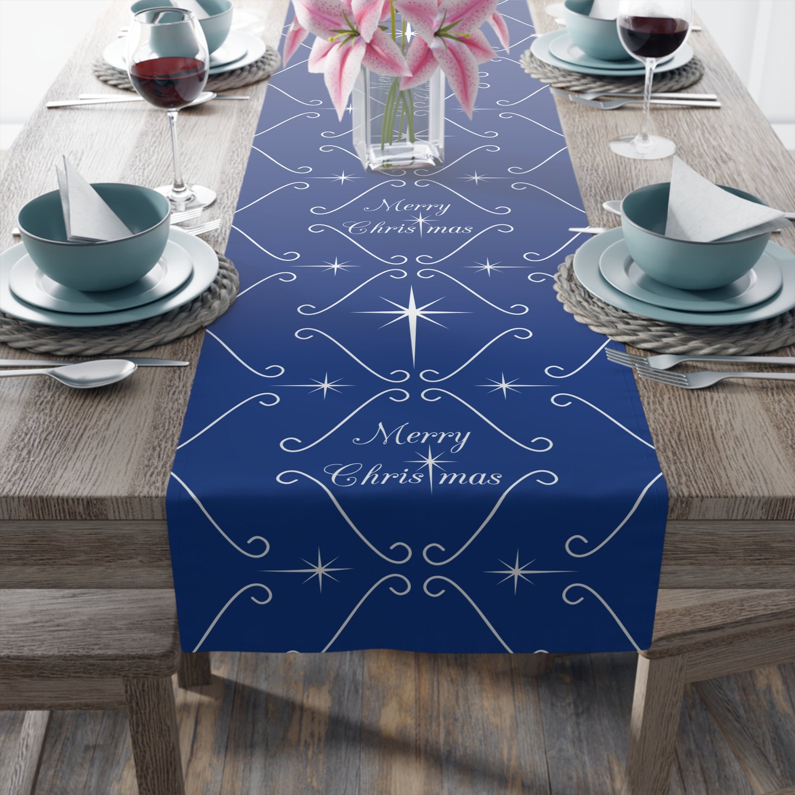 Christmas Table Runner Bethlehem - Religious Christmas Table Decor ...