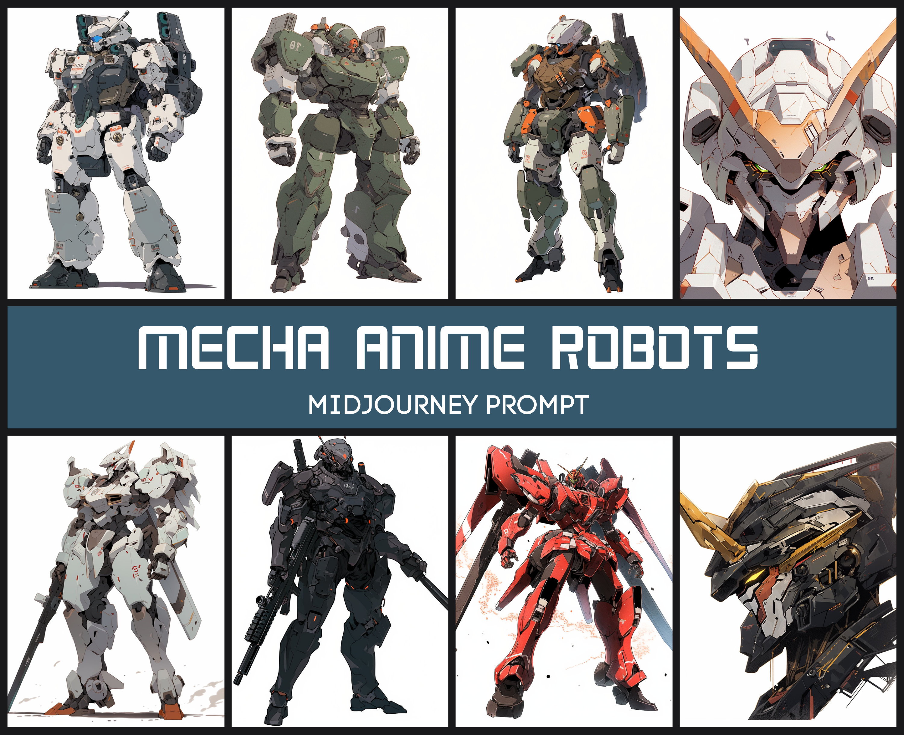Midjourney Prompt for Mecha Anime Robots Midjourney AI Art - Etsy