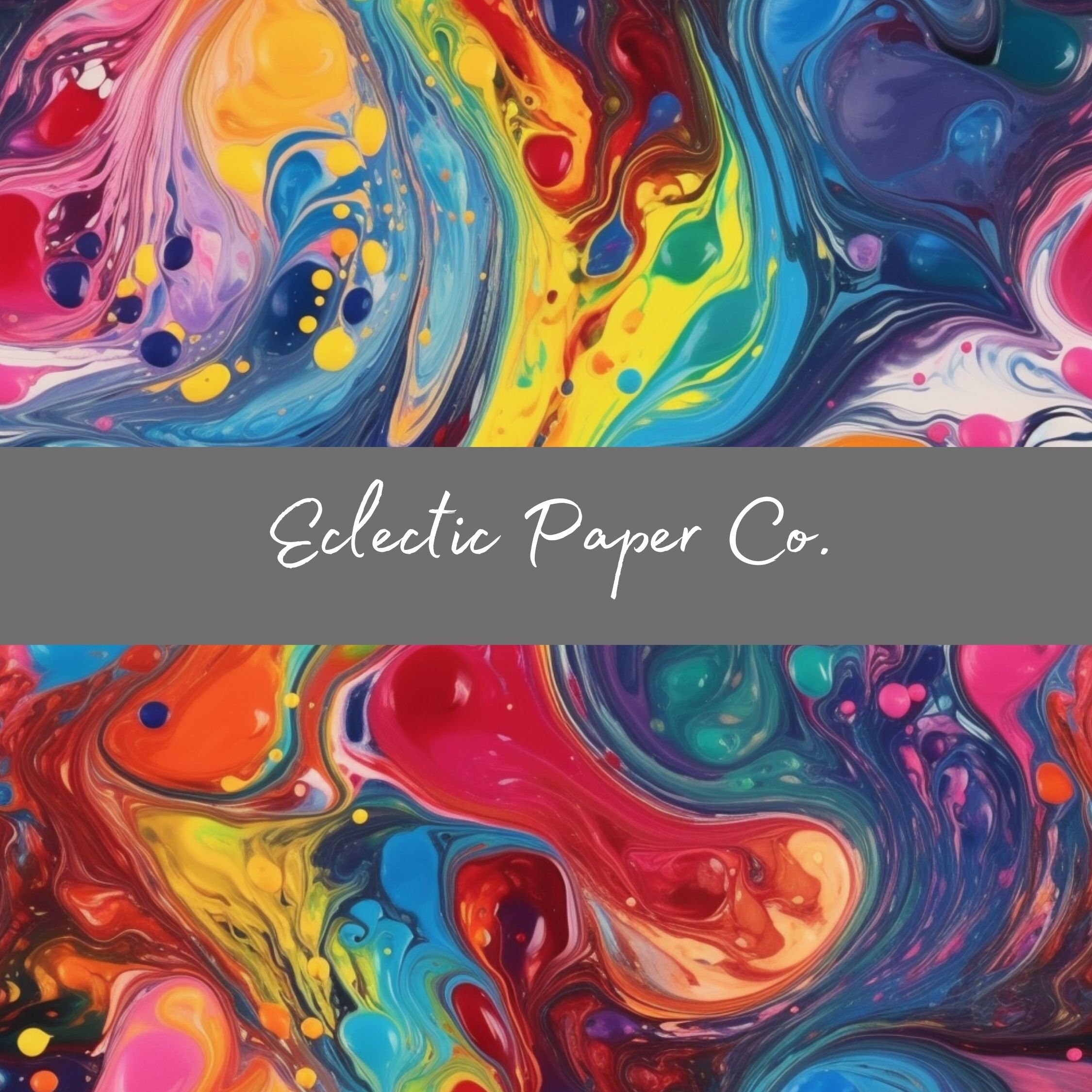 Rainbow Swirls Digital Paper Pack Seamless Paper for Scrapbooking and ...