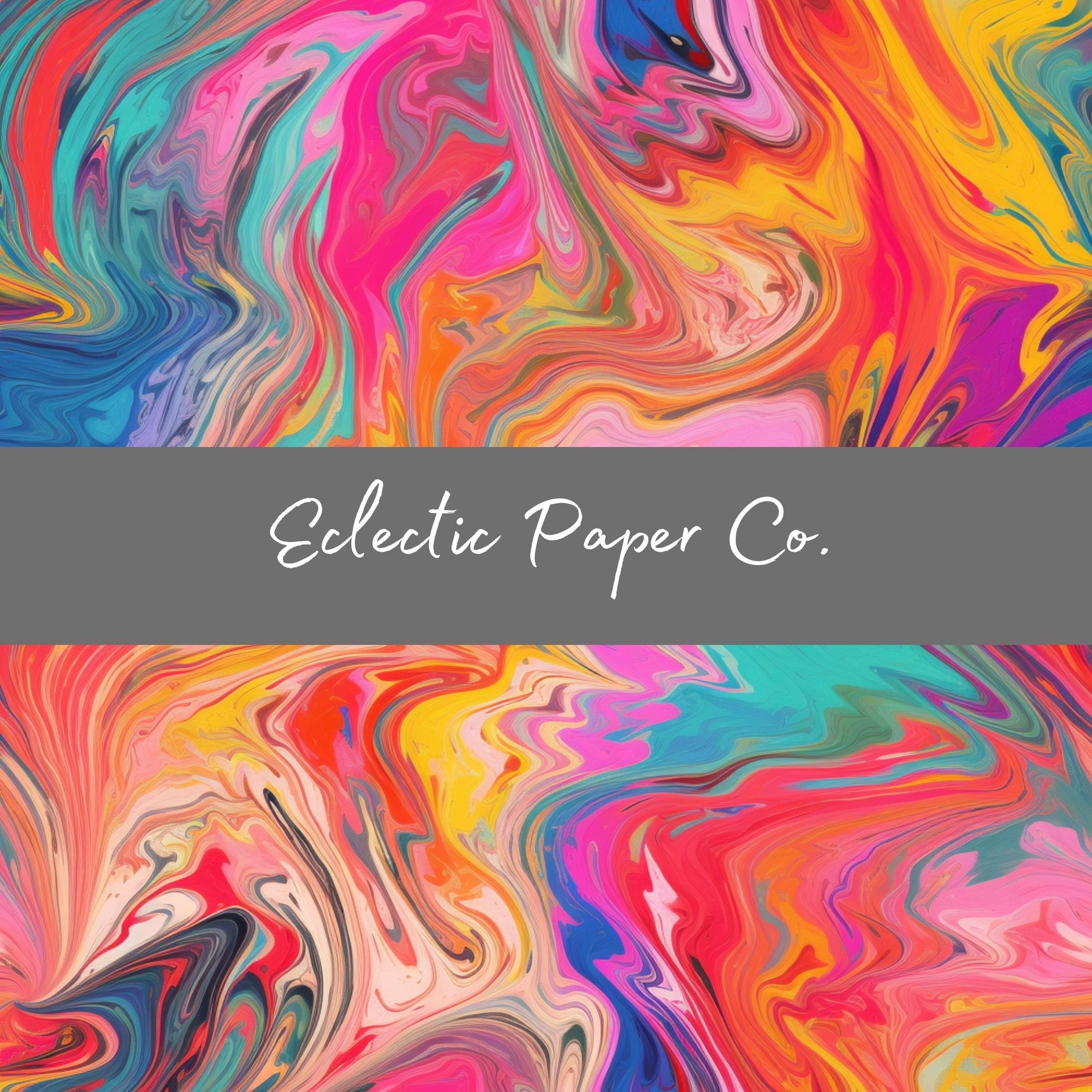 Rainbow Swirls Digital Paper Pack Seamless Paper for Scrapbooking and ...