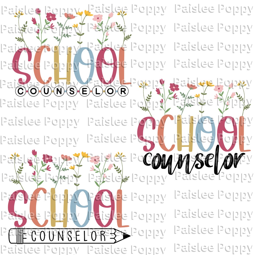 School Counselor PNG Digital Download for T Shirt and Sublimation ...