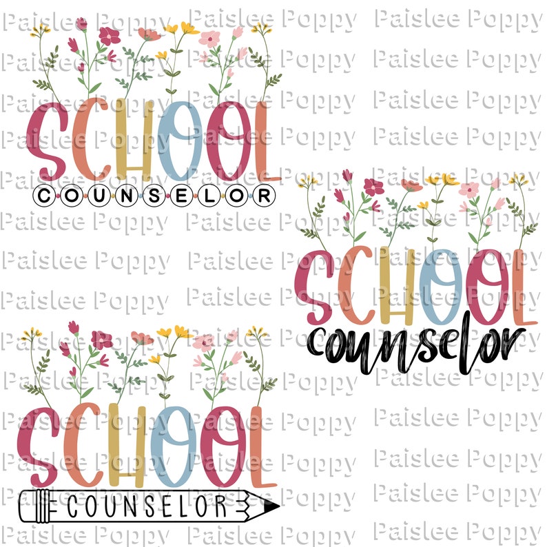 School Counselor PNG Digital Download for T Shirt and Sublimation ...