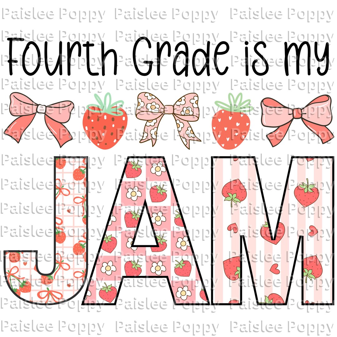 Teacher PNG Fourth Grade Teacher Logo Sublimation PNG DTF Print 4th ...