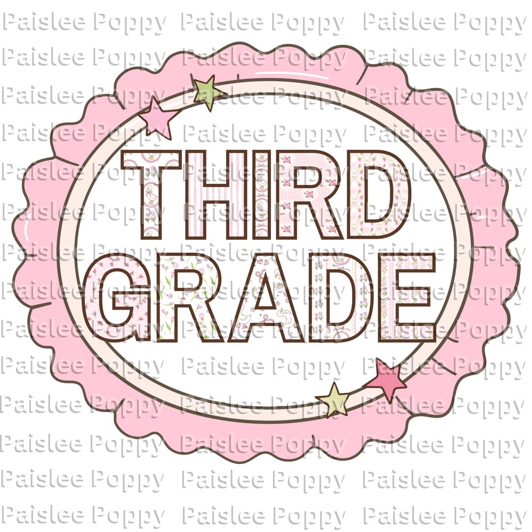 Third Grade Teacher PNG Digital Download PNG Sublimation DTF Print - Etsy