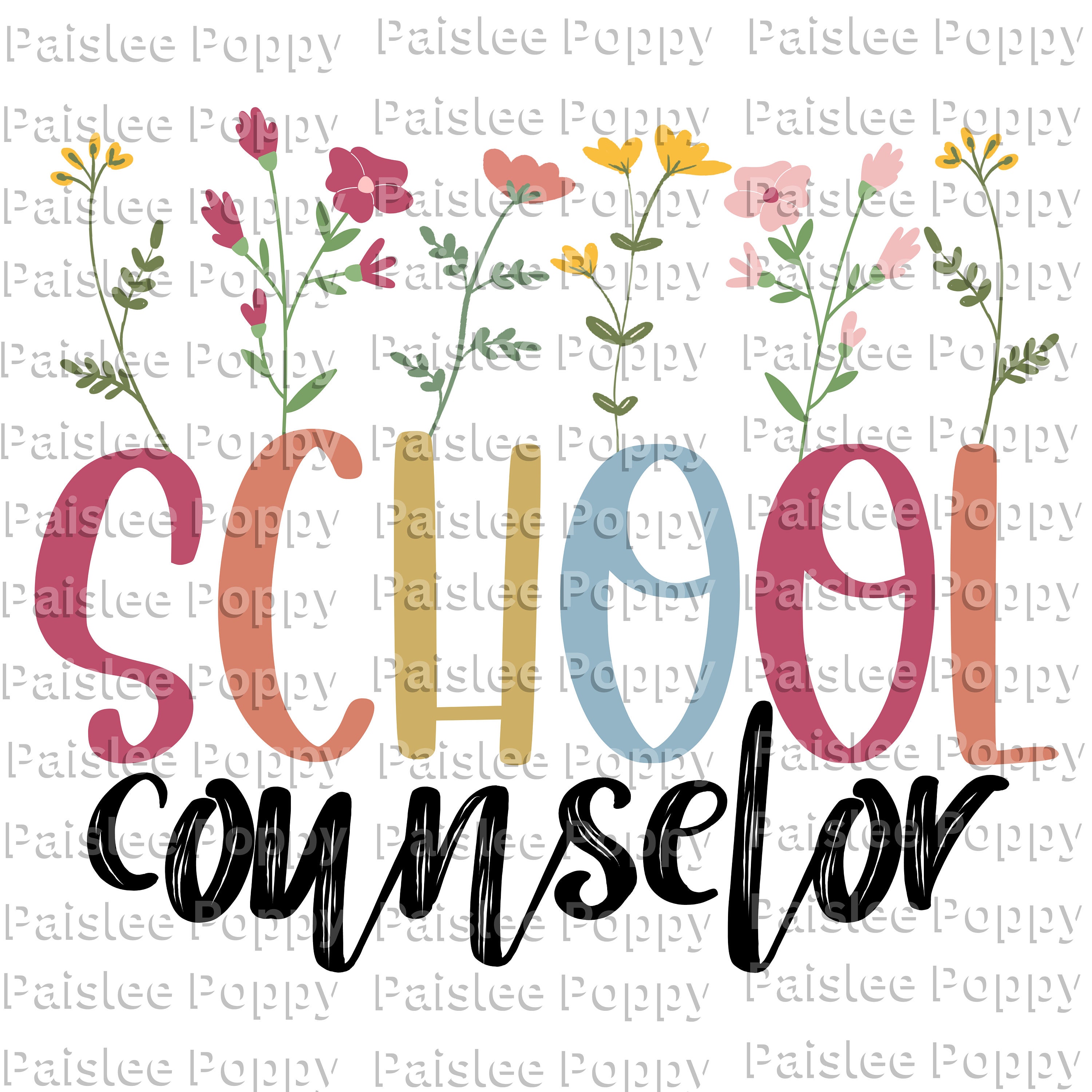 School Counselor PNG Digital Download for T Shirt and Sublimation ...