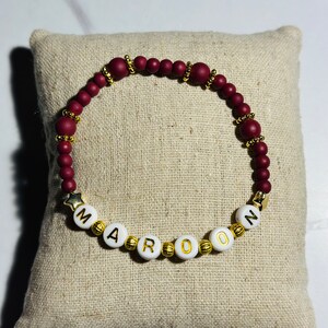 Taylor Swift Inspired Friendship Bracelet maroon Theme Songs Letters - Etsy
