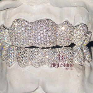 14k Diamond Teeth Bar - Etsy