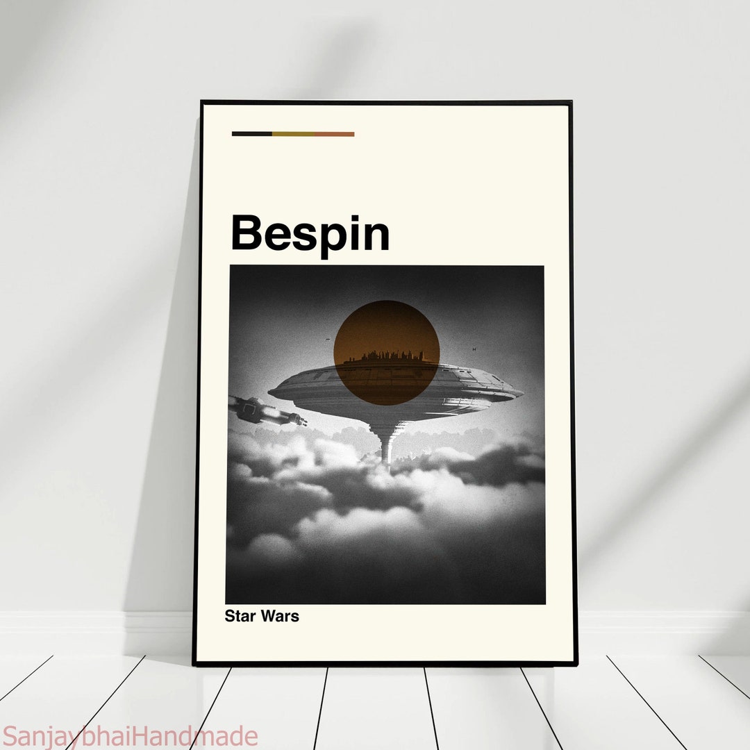 Bespin Star Wars Planet Canvas Poster Wall Art Home Decor Framed Gift Idea Artwork Print for Him ...