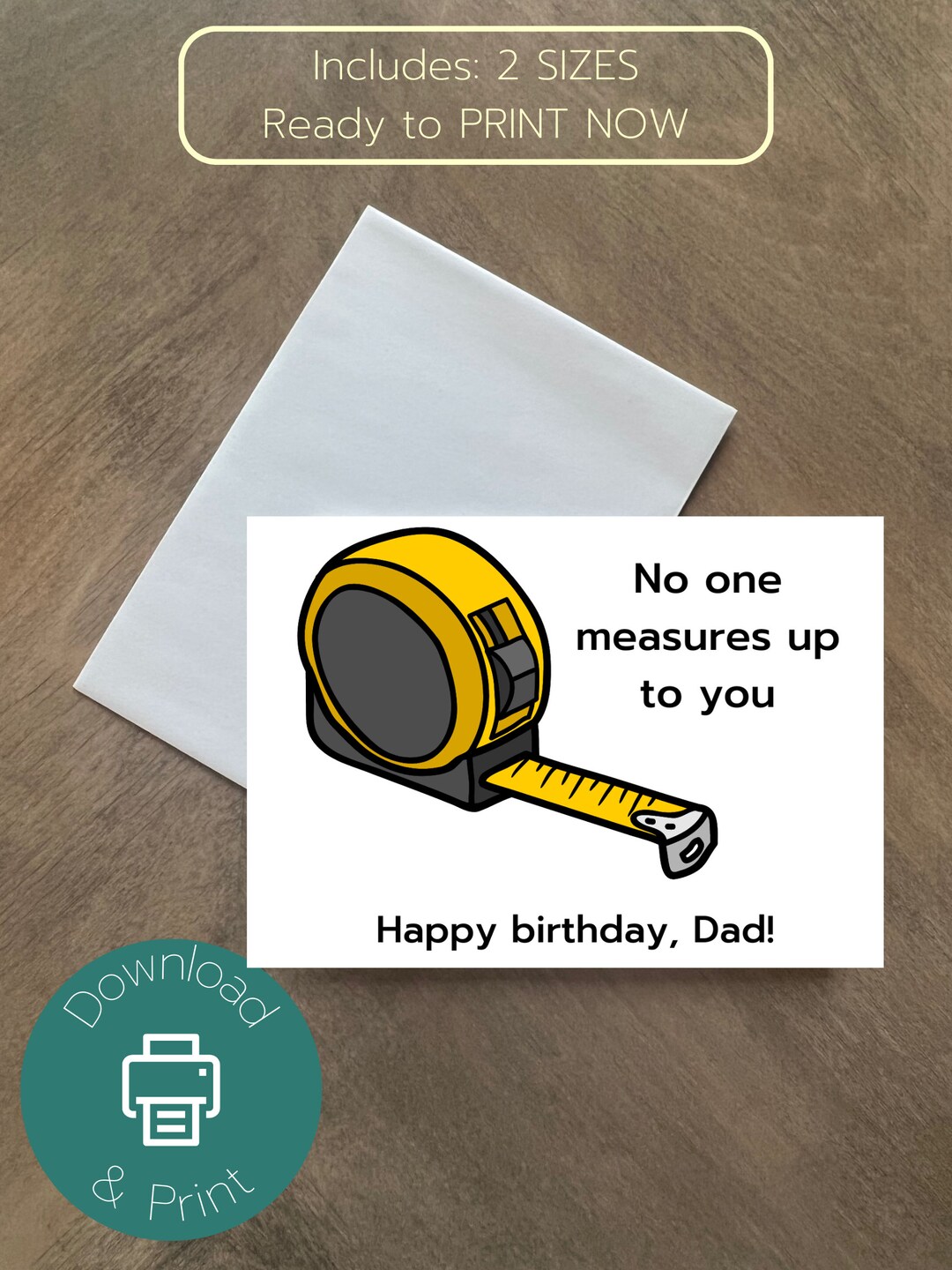 Dad Birthday / Daddy Bday / Father / Printable Card / Instant Download ...
