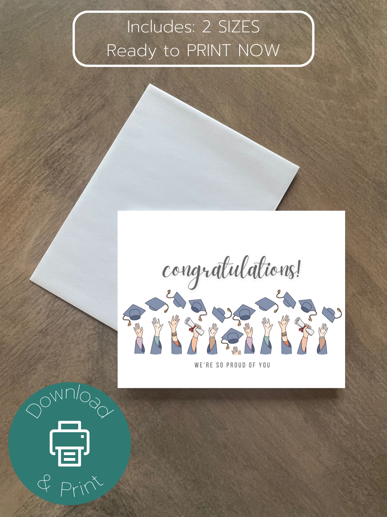 Graduation / Congratulations Grad / Congrats / Printable Card / Instant ...