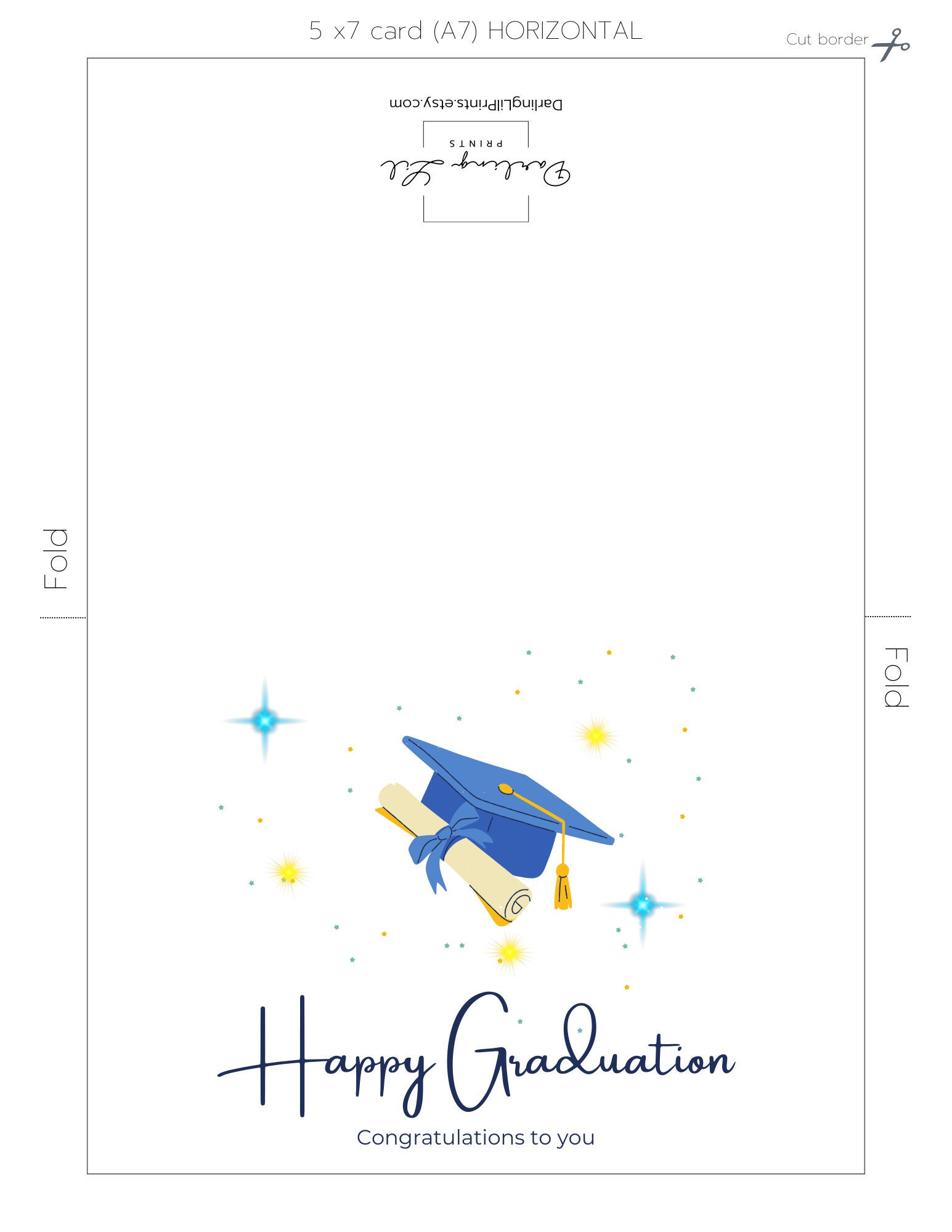 Graduation / Congratulations Grad / Congrats / Printable Card / Instant ...