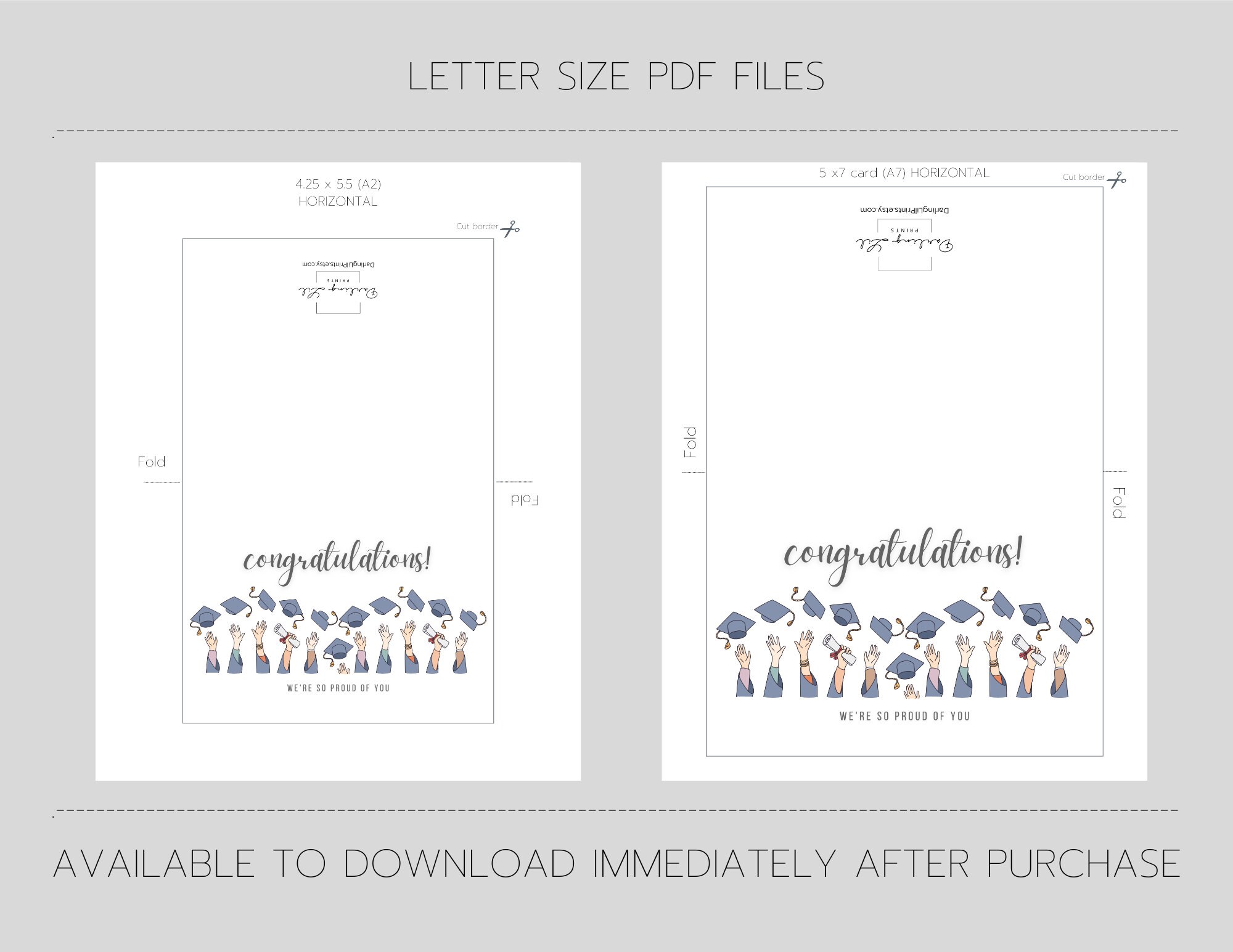 Graduation / Congratulations Grad / Congrats / Printable Card / Instant ...