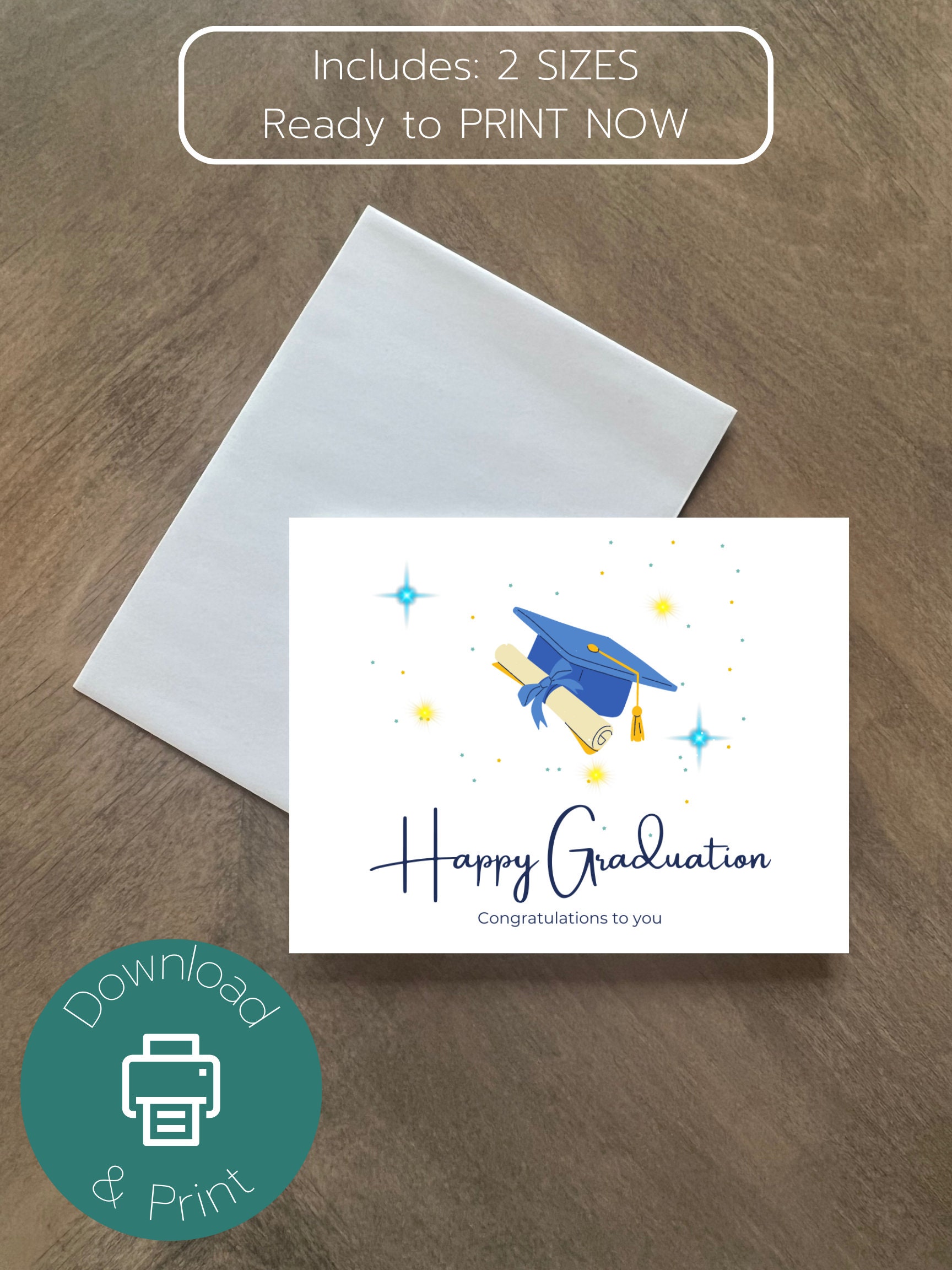 Graduation / Congratulations Grad / Congrats / Printable Card / Instant ...