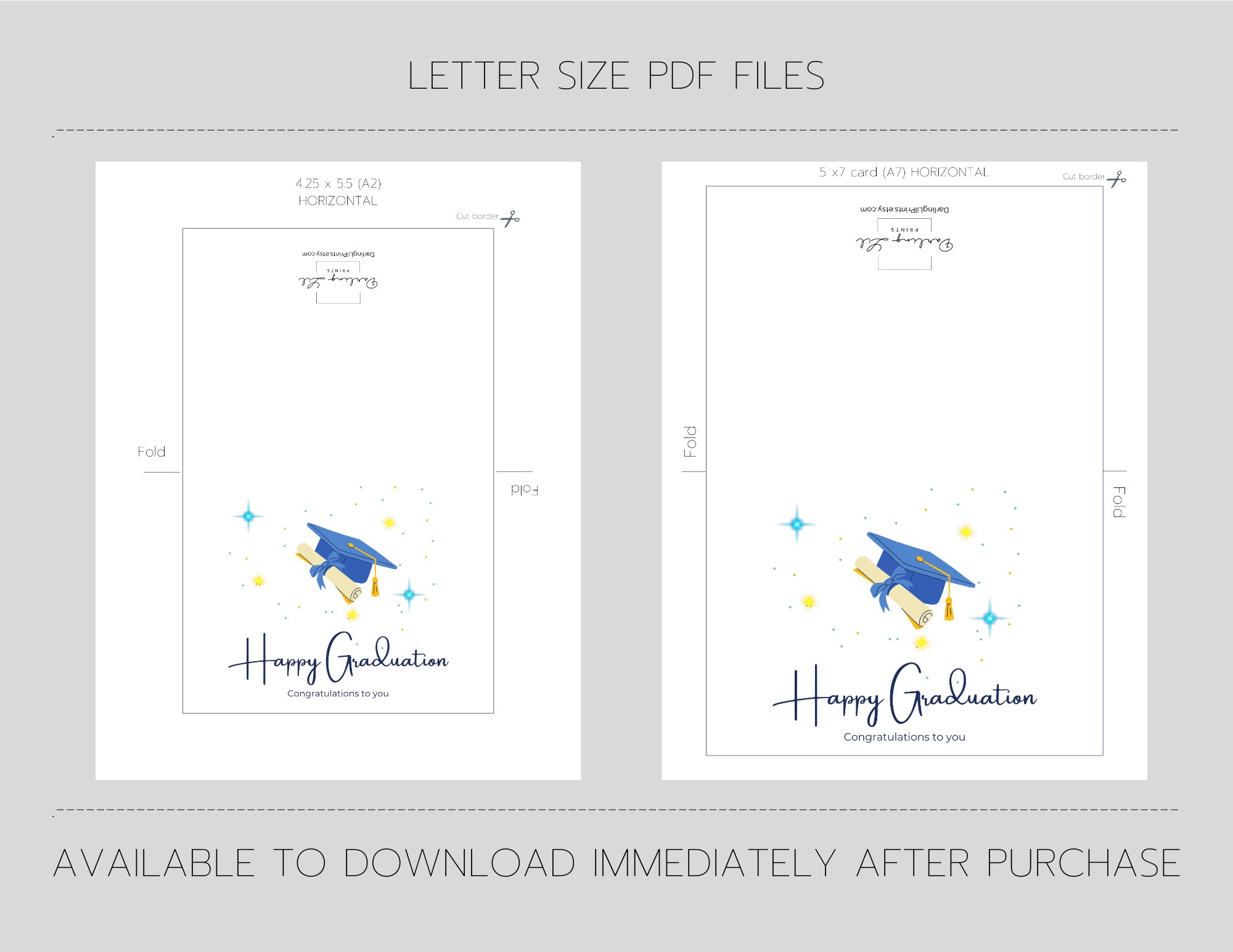 Graduation / Congratulations Grad / Congrats / Printable Card / Instant ...