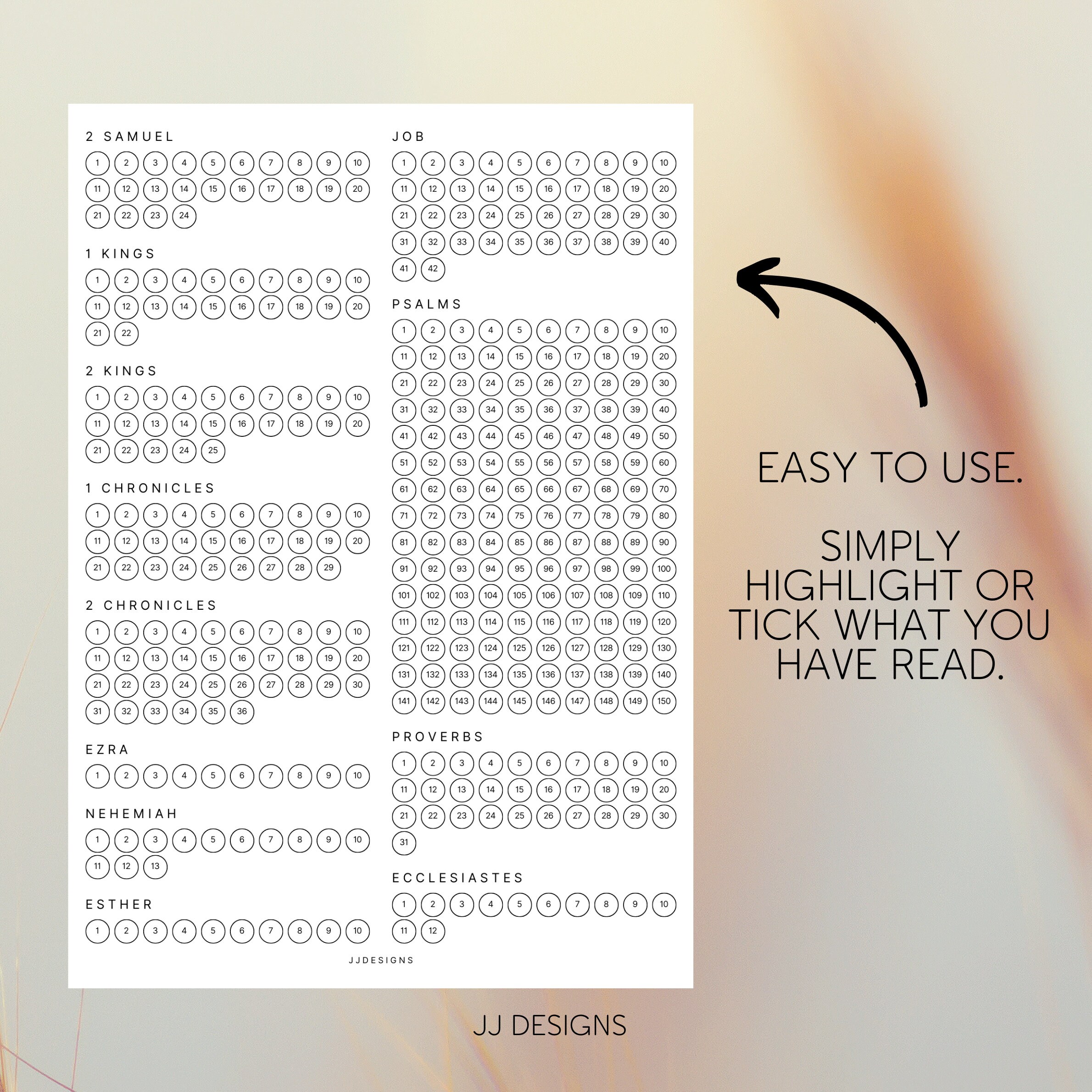 Bible Reading Record Bible Resource Church Resource PDF A4 A5 US Letter ...