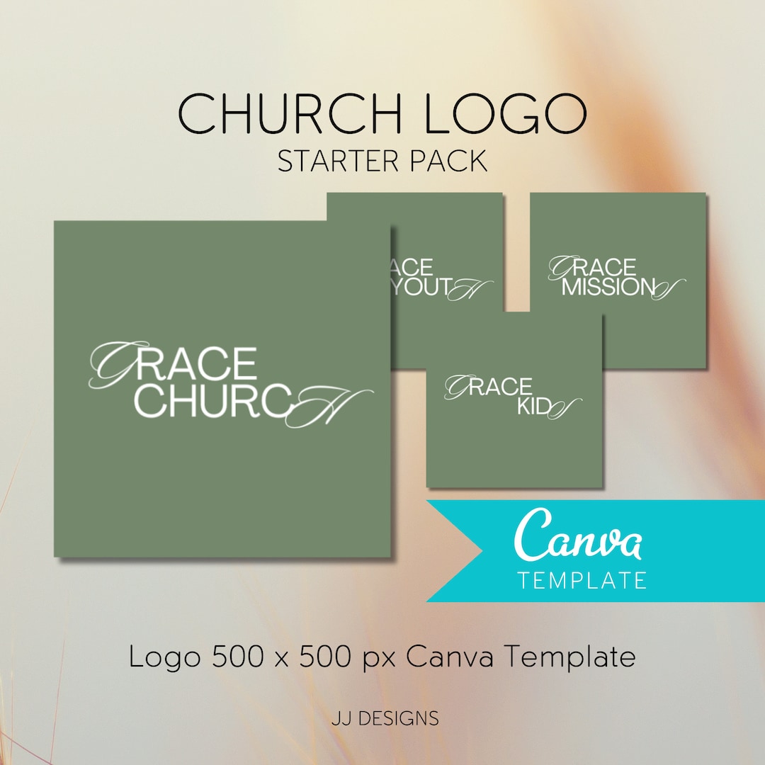 Church Logo, Starter Pack, New Church Plant Logo, Canva Template ...