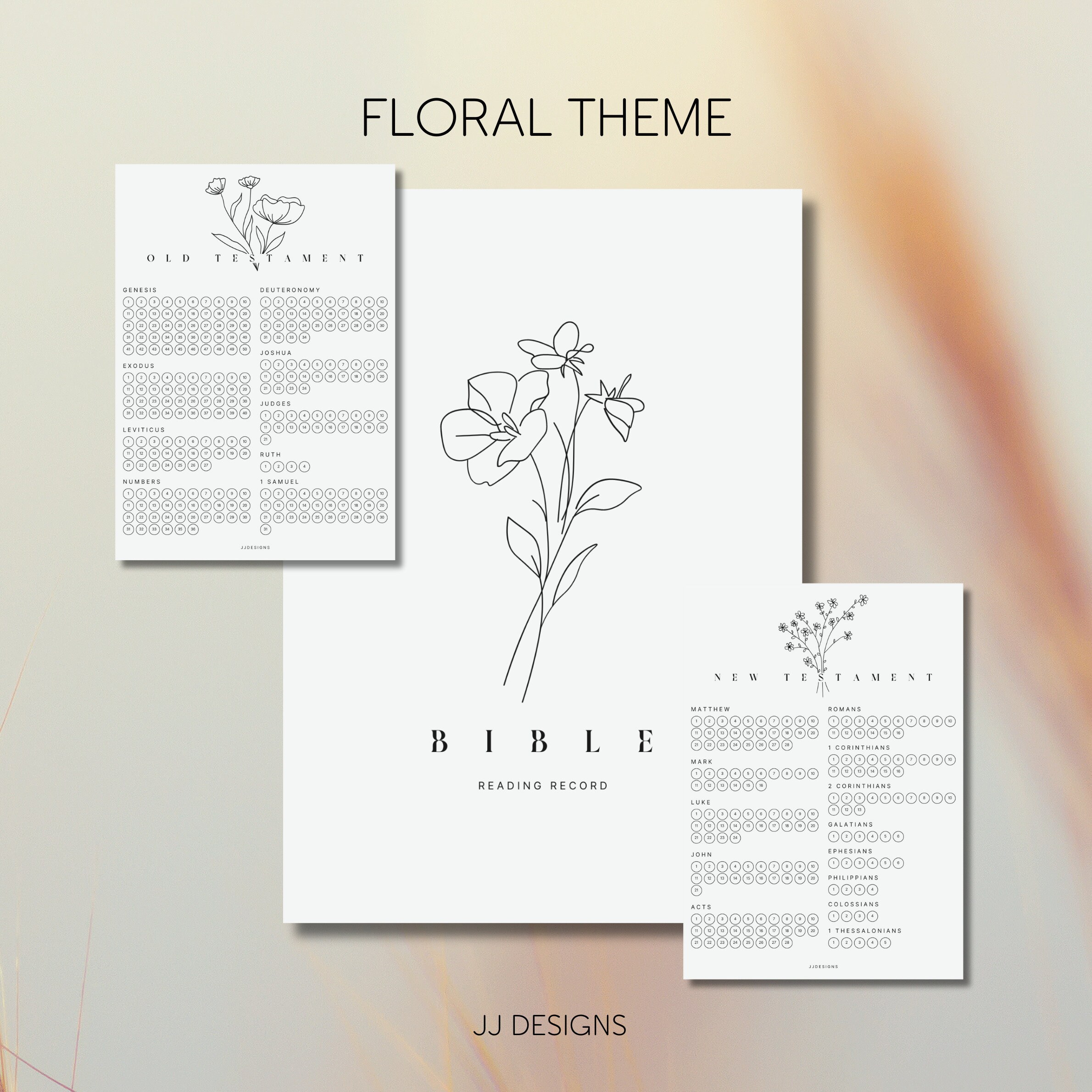 Bible Reading Record Bible Resource Church Resource PDF A4 A5 US Letter ...