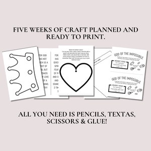 5 Week Curriculum Kids Church Sunday School Resources Activity Pack ...