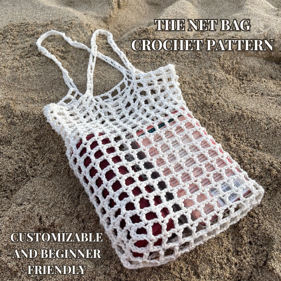 The Net Bag PDF Pattern | Crochet Net Bag, Crochet Pattern ...