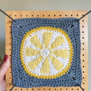 Citrus Slice Granny Square Crochet Pattern (PDF Pattern) - Etsy