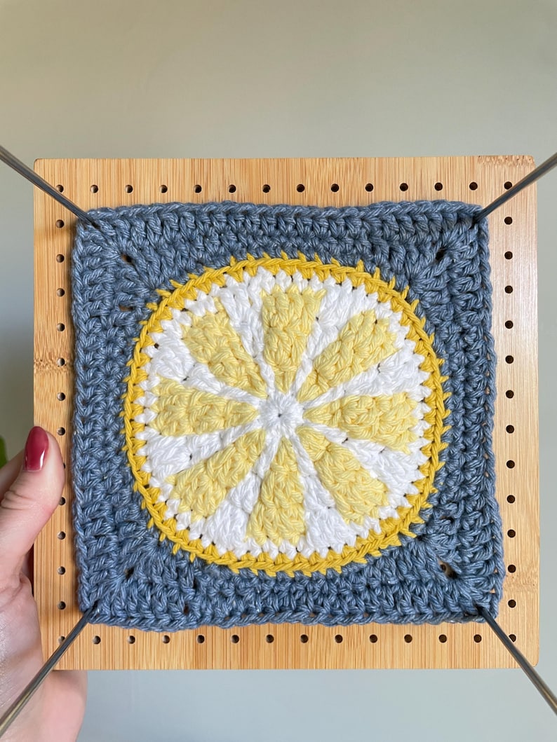 Citrus Slice Granny Square Crochet Pattern (PDF Pattern) - Etsy