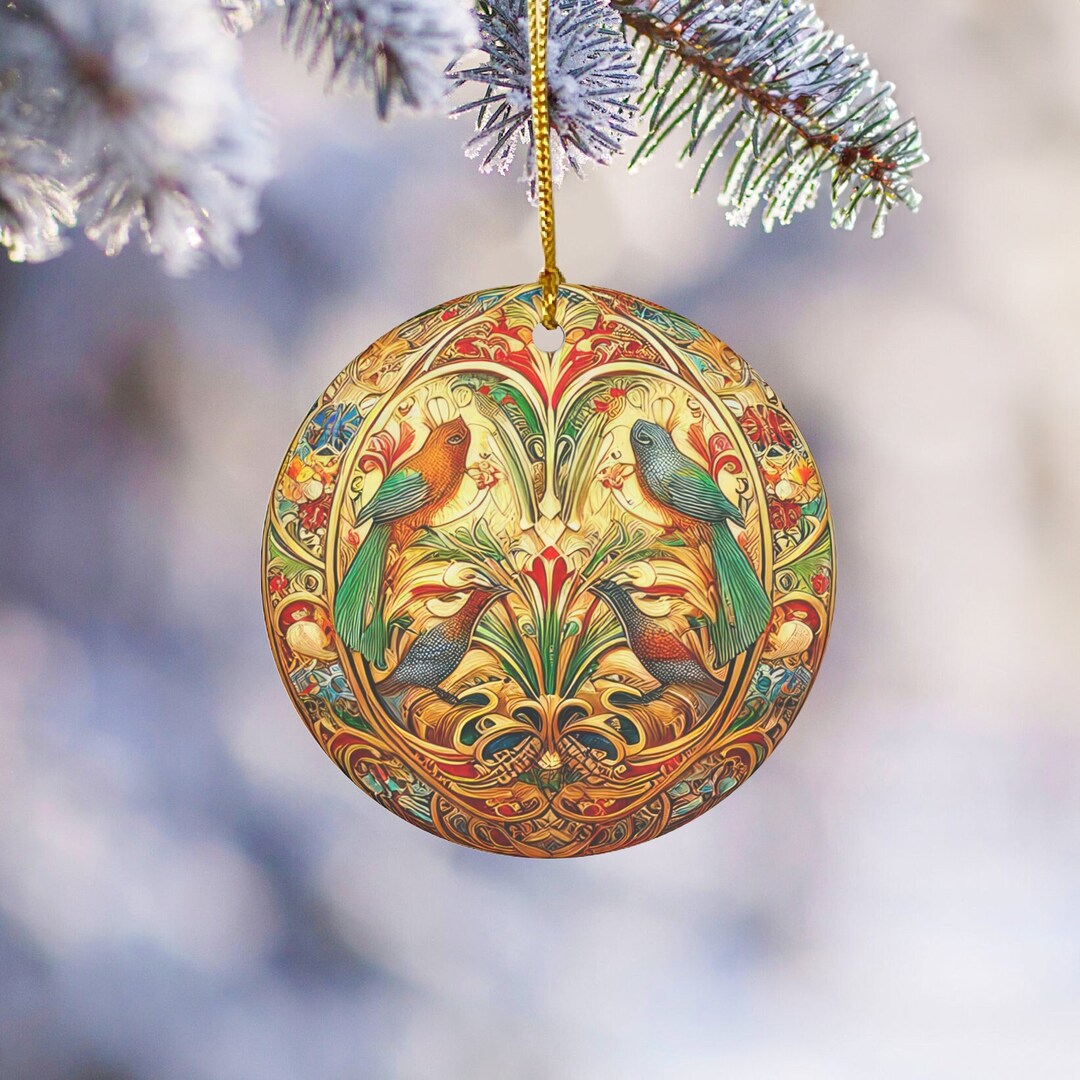 Christmas Partridge Ornament, 3D Ornate Design, Partridge in a Pear ...