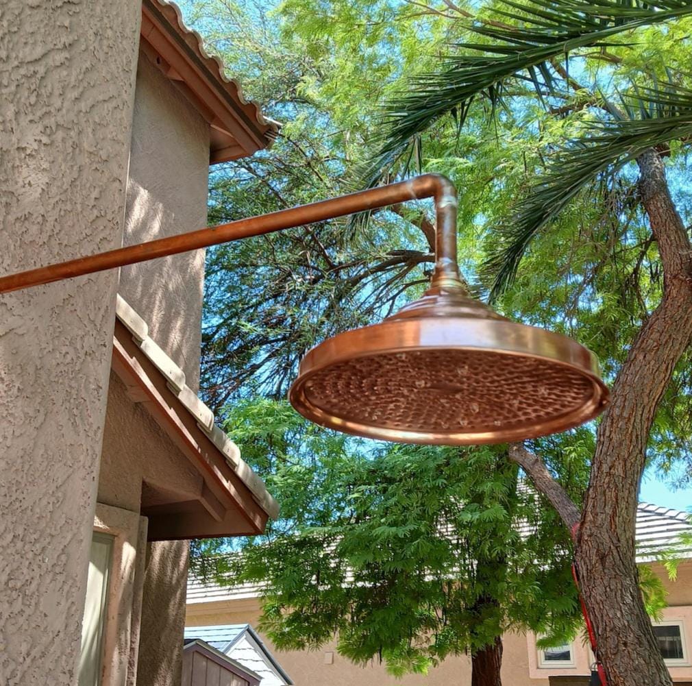 Unlacquered Solid Copper Shower Head, Shower Head, Copper Shower Head ...