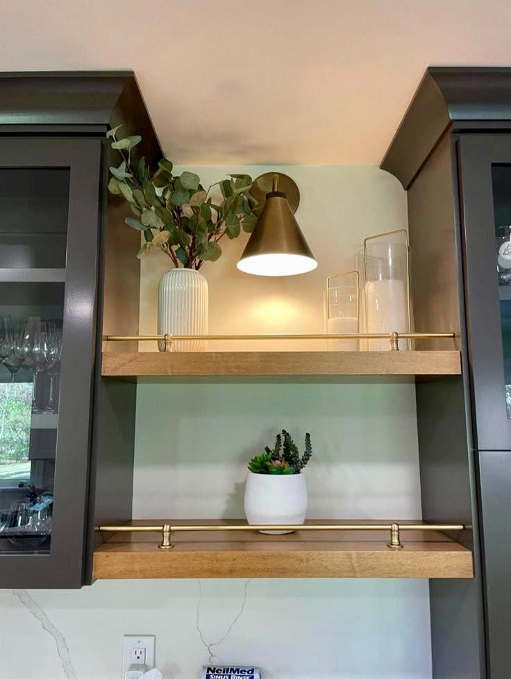 Unlacquered Solid Brass Gallery Rail – Vintage Shelf Guard Hardware for ...