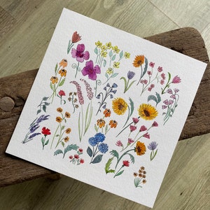 Doodled Whimsical Flowers - Etsy