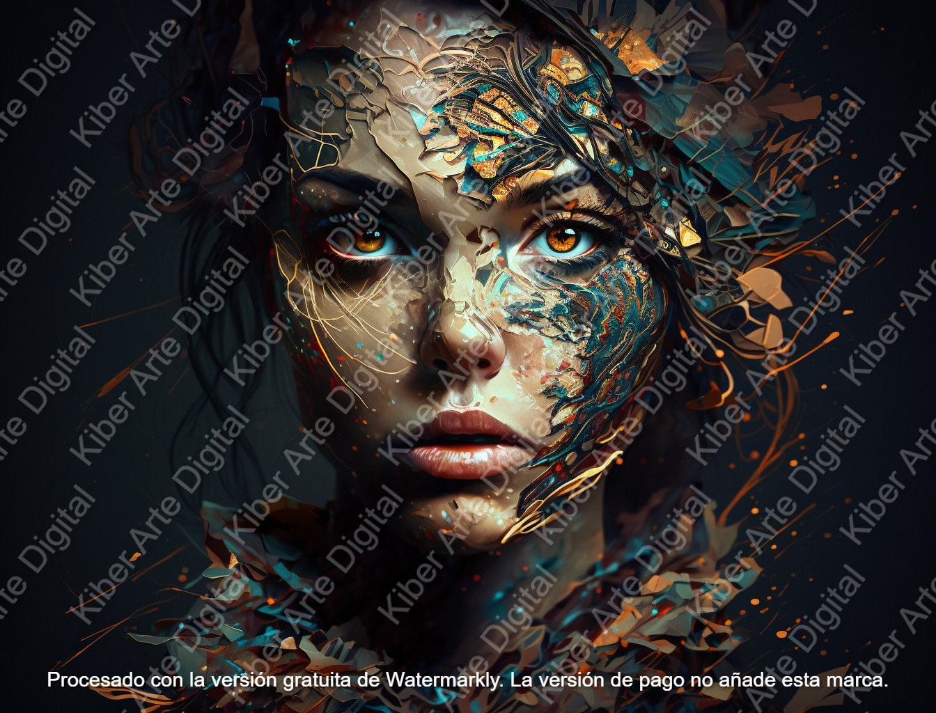 5 Images of Digital Portraits Digital Art Printing Wall Art - Etsy