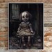 The Haunted Doll, Cursed, Digital Art, Printable, Creepy Doll, Decor ...