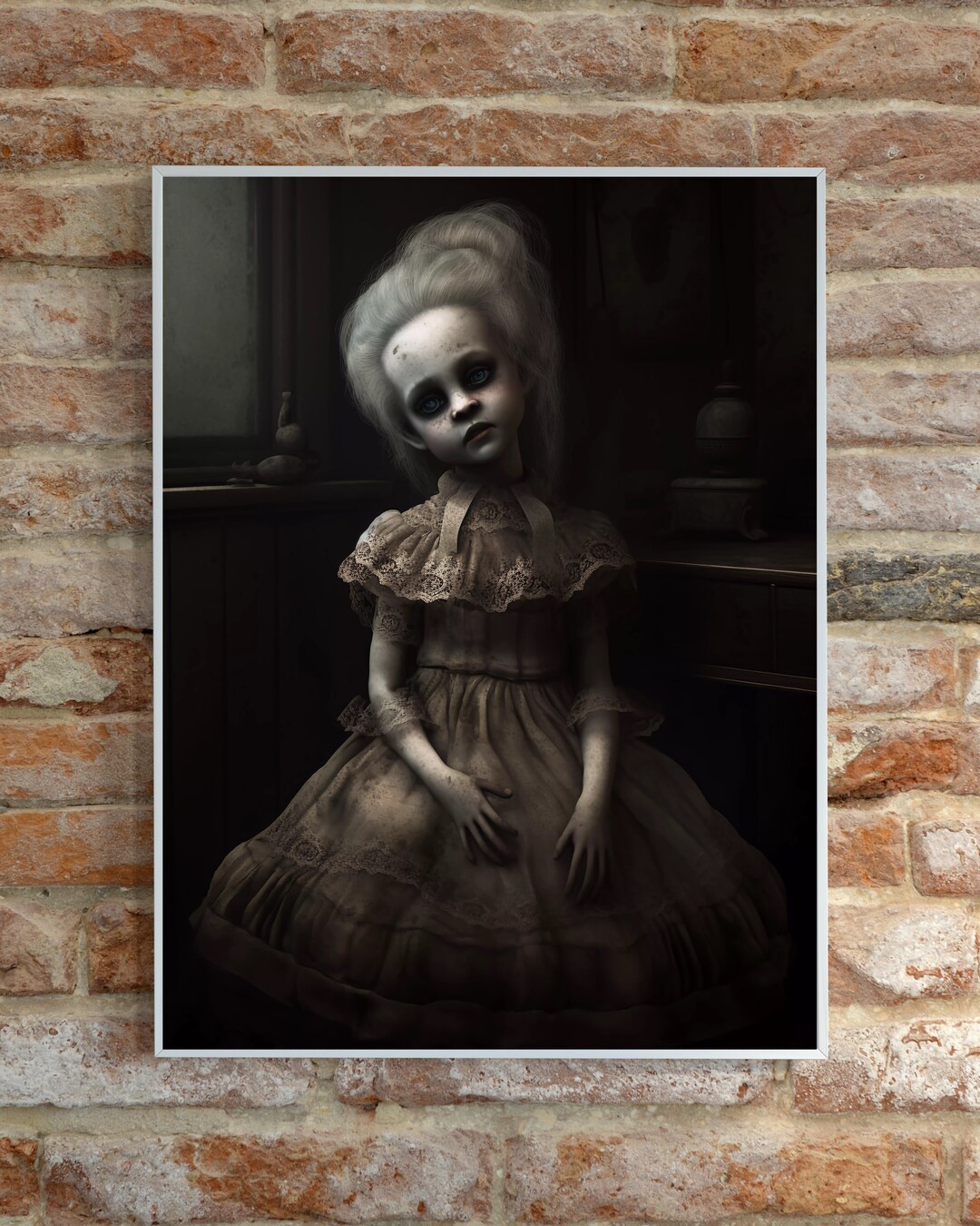 The Haunted Doll Cursed Digital Art Printable Creepy - Etsy