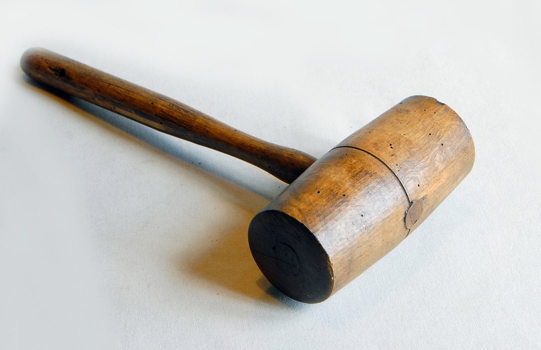 Large Vintage Wooden Mallet. - Etsy